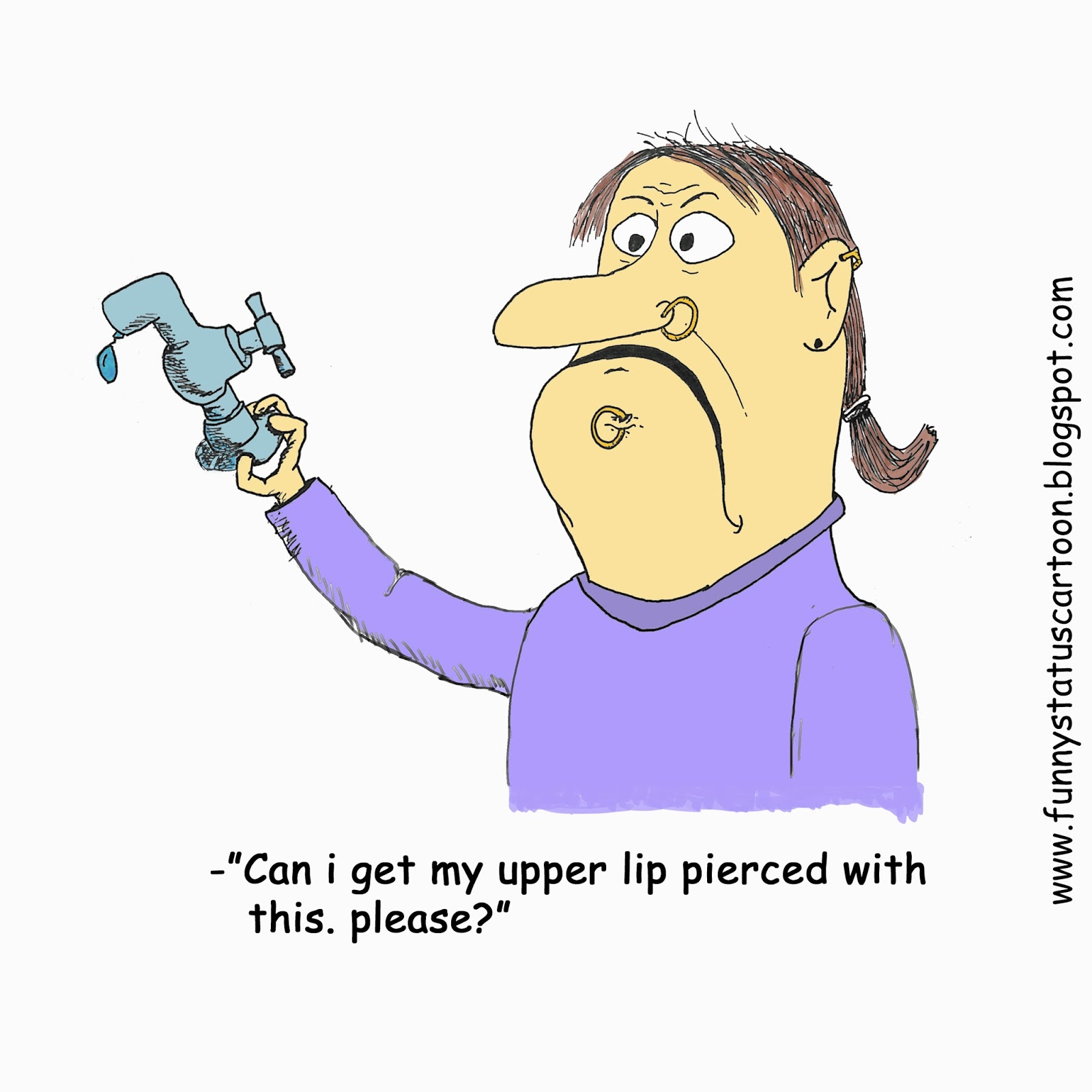 Piercing Cartoon