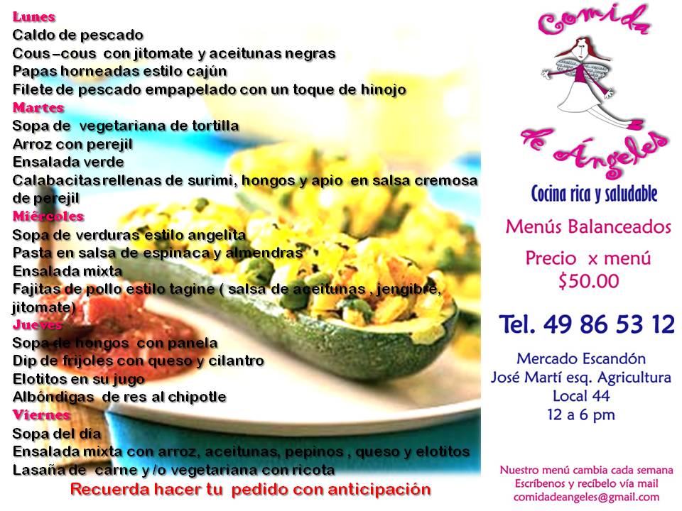 Comida de ángeles, menús balanceados: disfruta nuestro menú balanceado ...