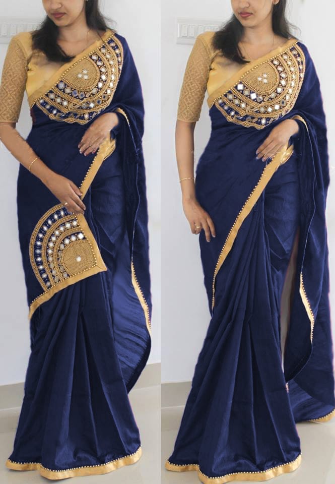New Designer Paper Silk saree - See N Buy
