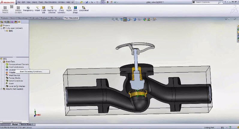Analyzing the Flow in Valves Products With SolidWorks Flow Simulation ...