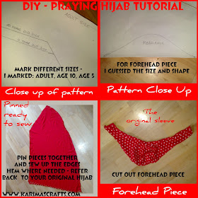 Karima's Crafts: DIY - Praying Hijab Tutorial