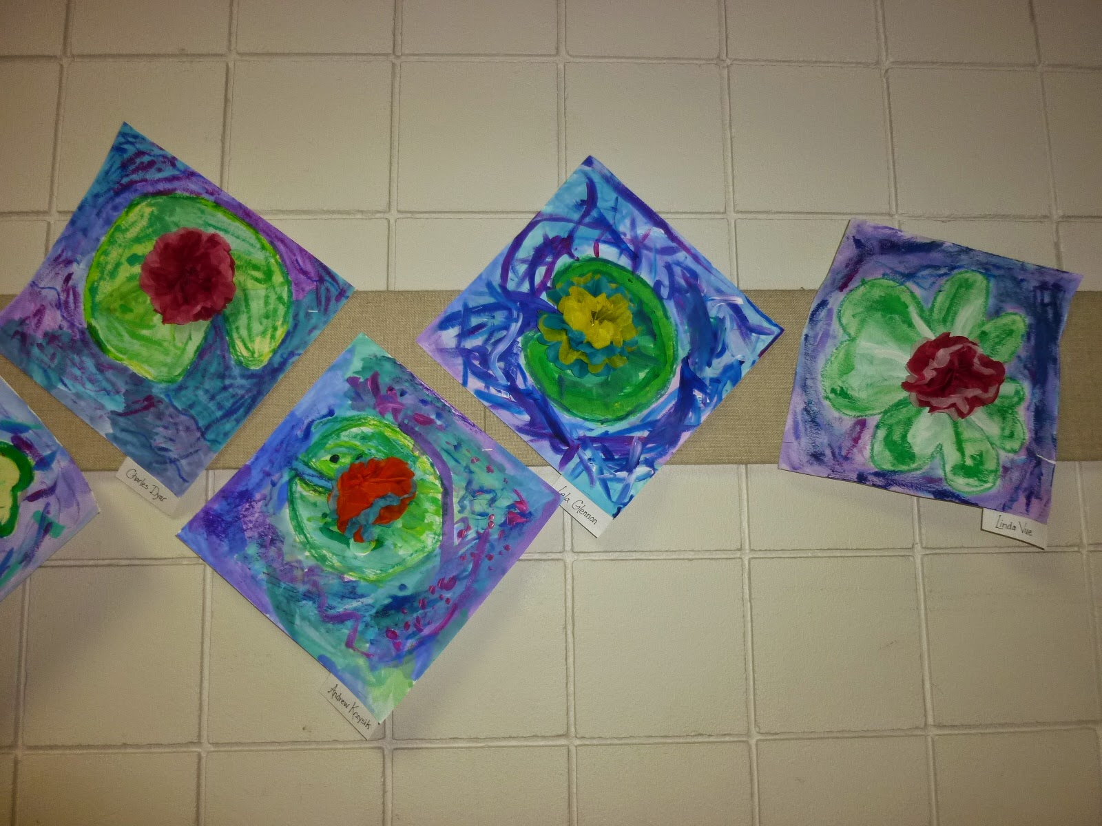 Mrs. Werner's Art Room: 4th Grade Monet Waterlilies