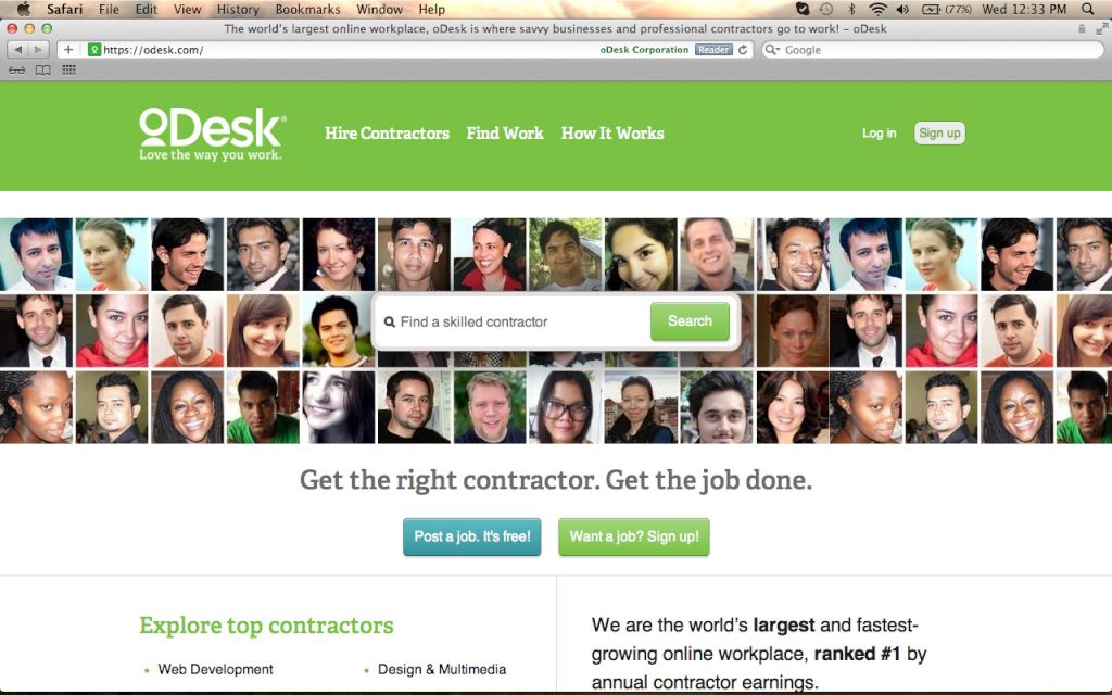 oDesk : Sack your boss and Work online ~ BthemesandTricks: Blogging ...