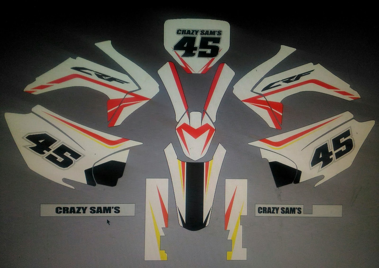 Decal CRF 230 - DECALS MOTOCROSS CUSTOM GRAPHICS