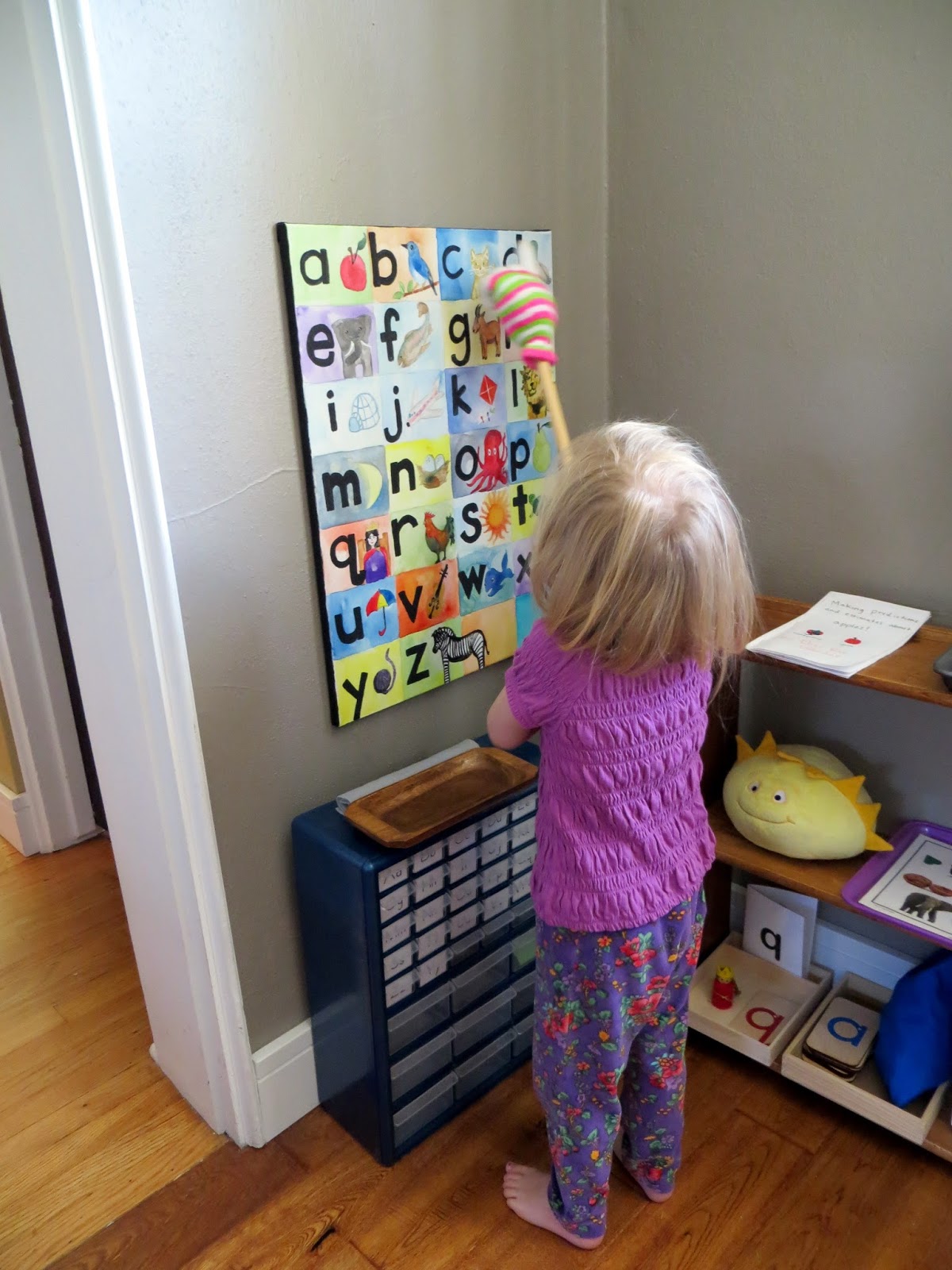itty bitty love: introducing the alphabet, Montessori-style