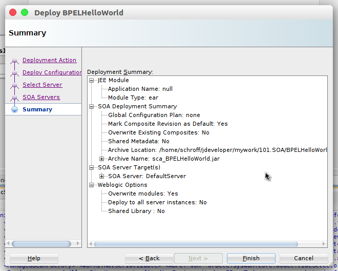 Run Like Hell Oracle Soa Suite 12c Running Bpel Processes With Jdevelopers Built In Weblogic