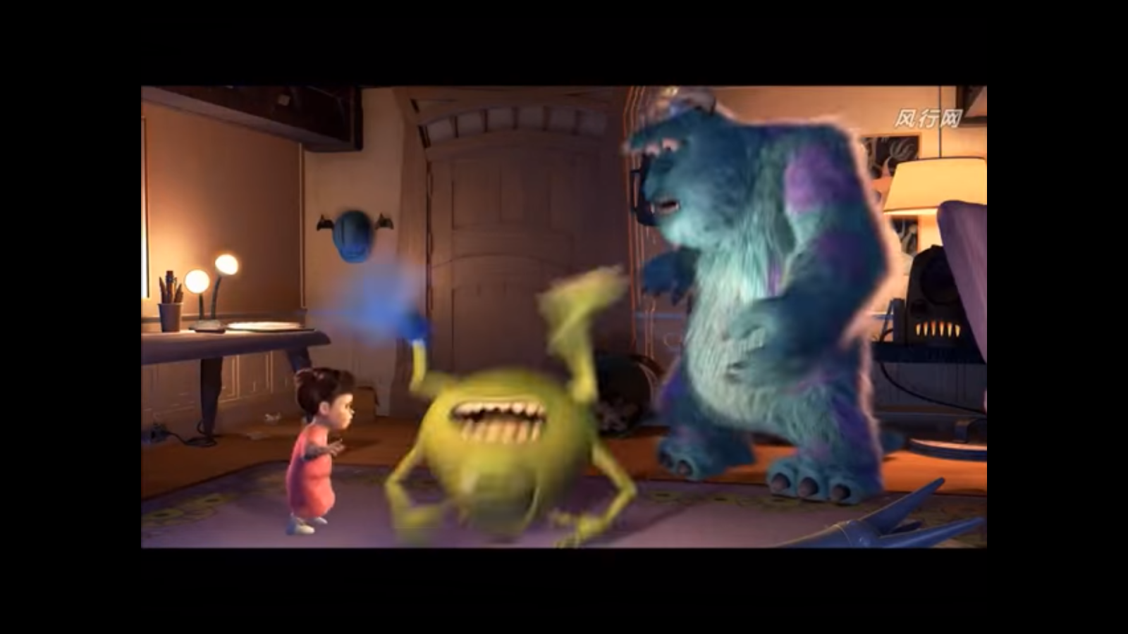 Monsters Inc - Apartment scene (Boo crying)