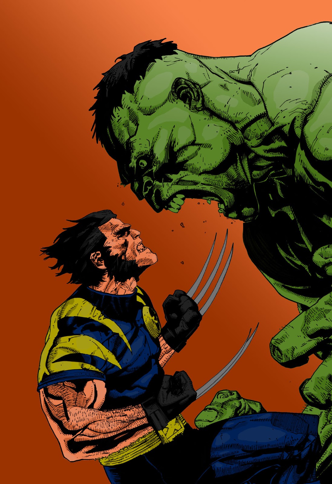 Unfinished (Again): Hulk vs Wolverine Cover