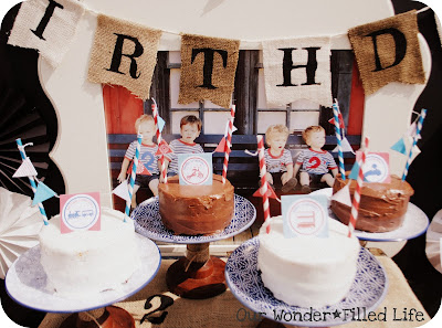 Our Wonderfilled Life: Vintage Wheels Party for 4: Projects