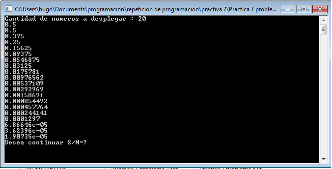 Programación Estructurada : Practica 7