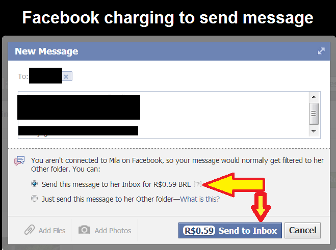Hella Heaven: Facebook charging for messages: the old mail way is back
