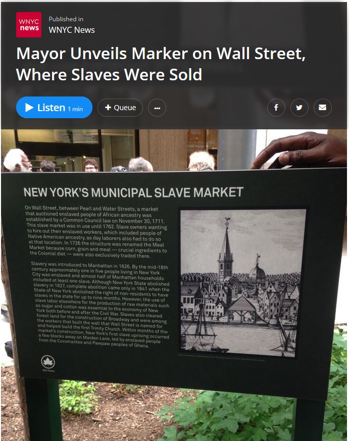 AfriClassical: John Malveaux: WNYC.org: Mayor Unveils Marker on Wall ...