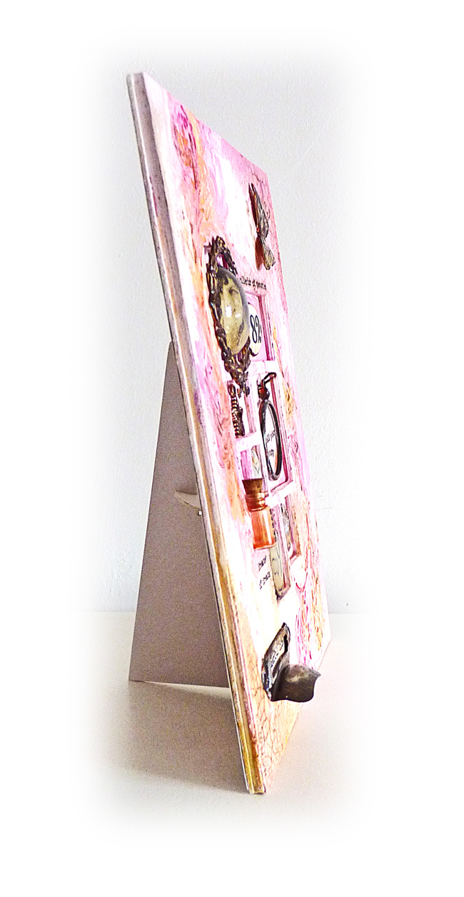 Bumblebees and Butterflies: Mosaic frame DecoArt DT project #2