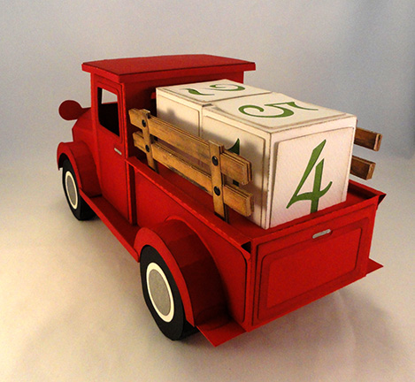 Needles 'n' Knowledge: Countdown 3D Blocks for Pickup Truck