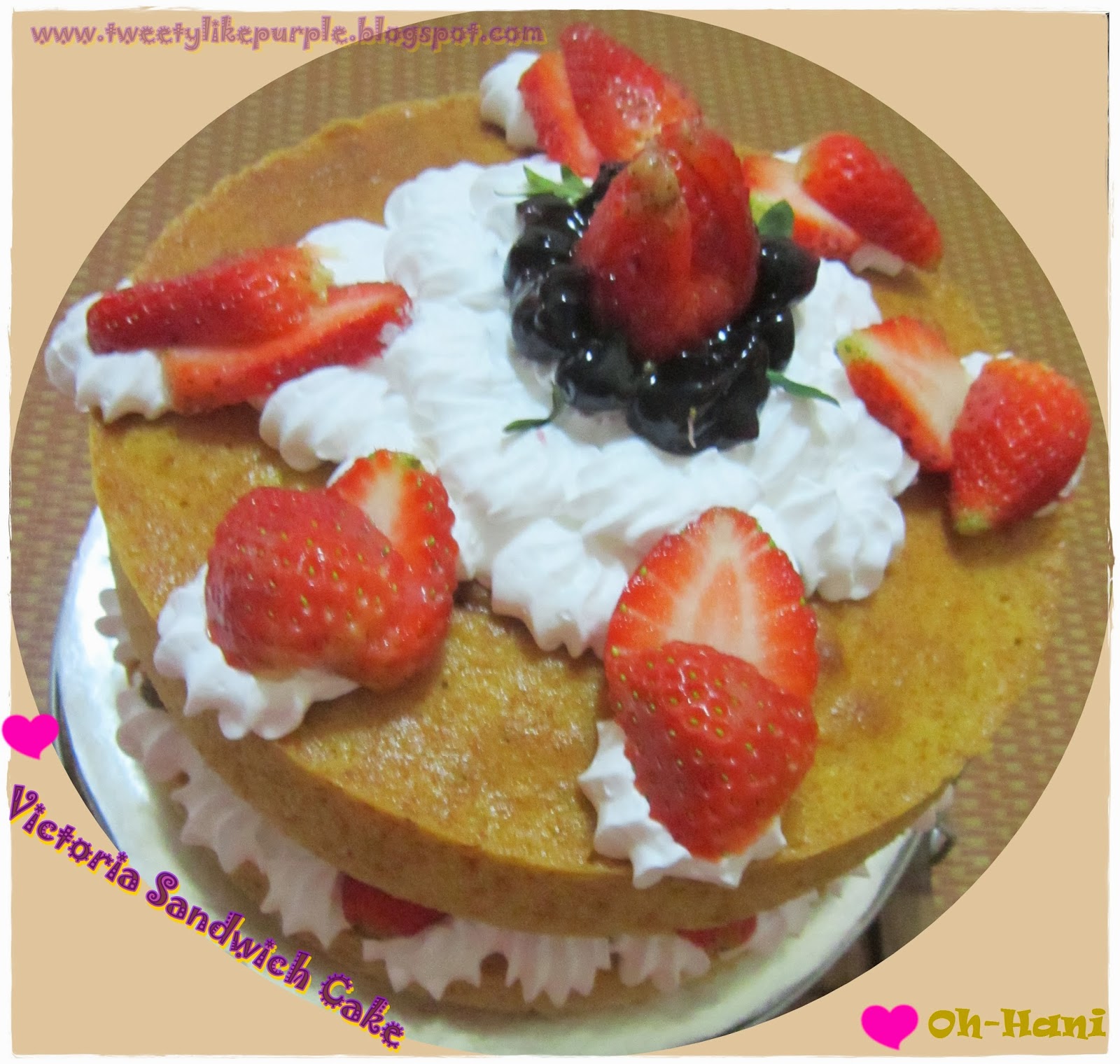 honey barney........oh Ha-Ni 오 하 니: VICTORIA SANDWICH CAKE ...kek untuk ...