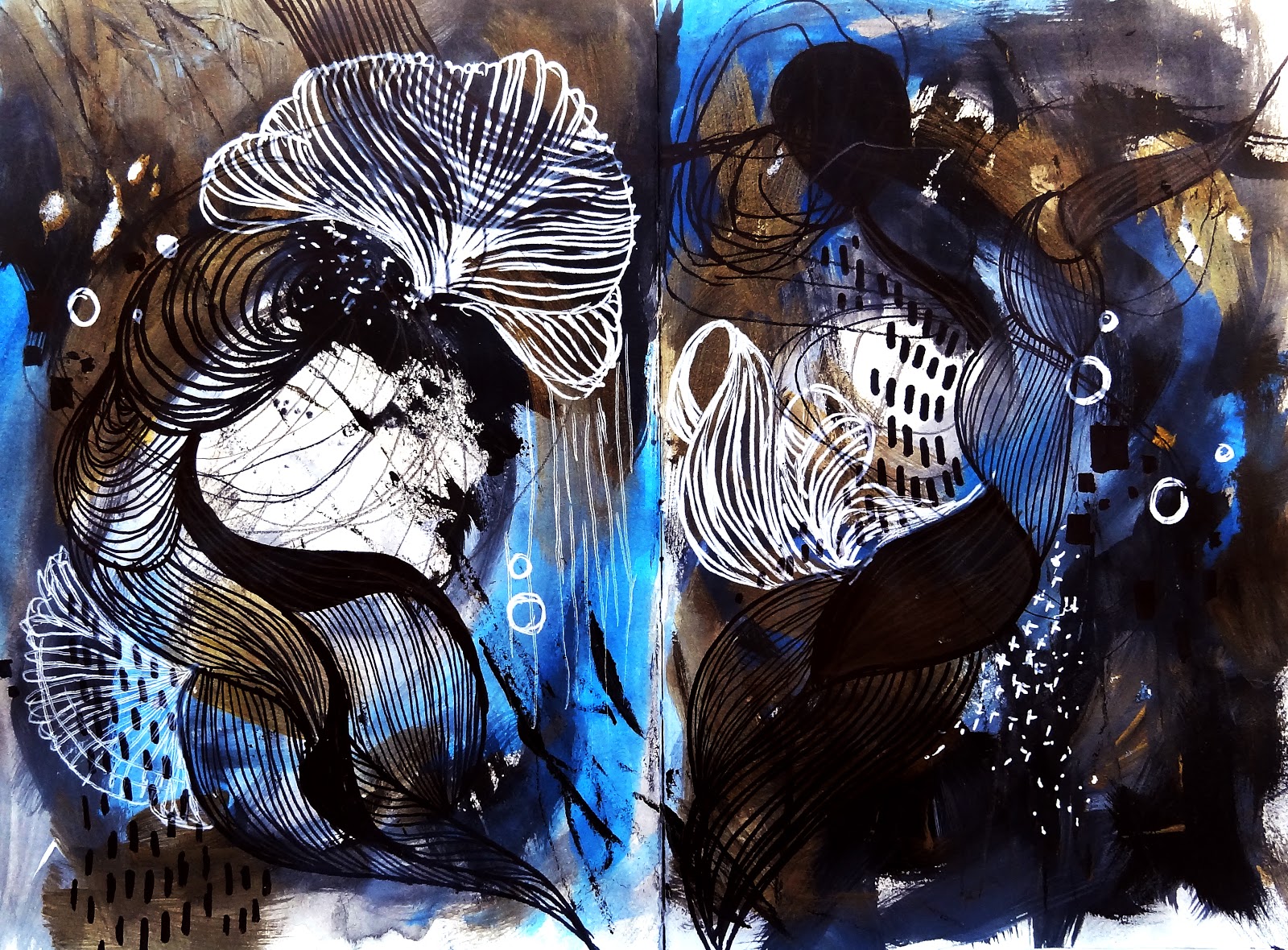 BOOK OF FRAGMENTS | ART SERIES ( ABSTRACT ILLUSTRATIONS L1 - O1 ...