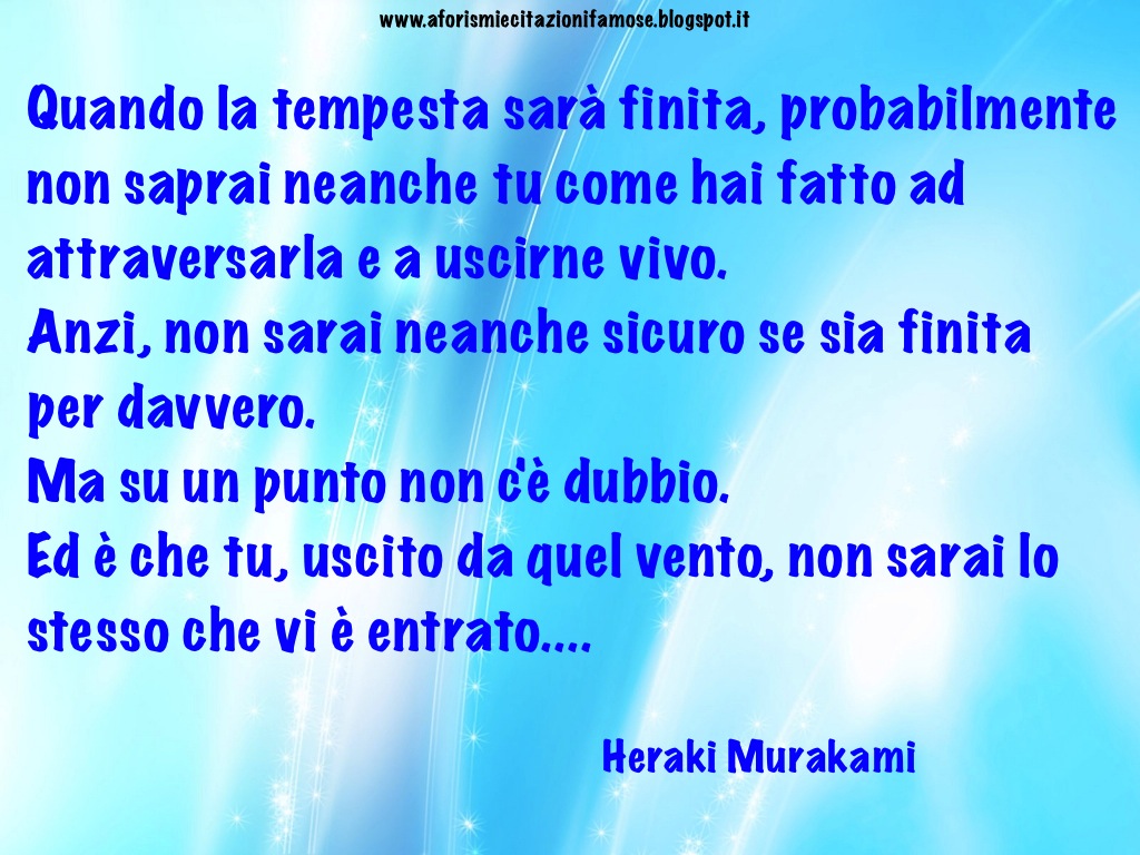 Aforismi e citazioni famose: Aforisma Famoso Haruki Murakami