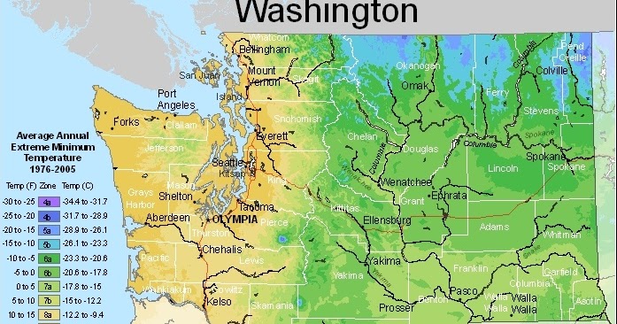 Farmers Know Best: Washington USDA Plant Hardiness Zones Map