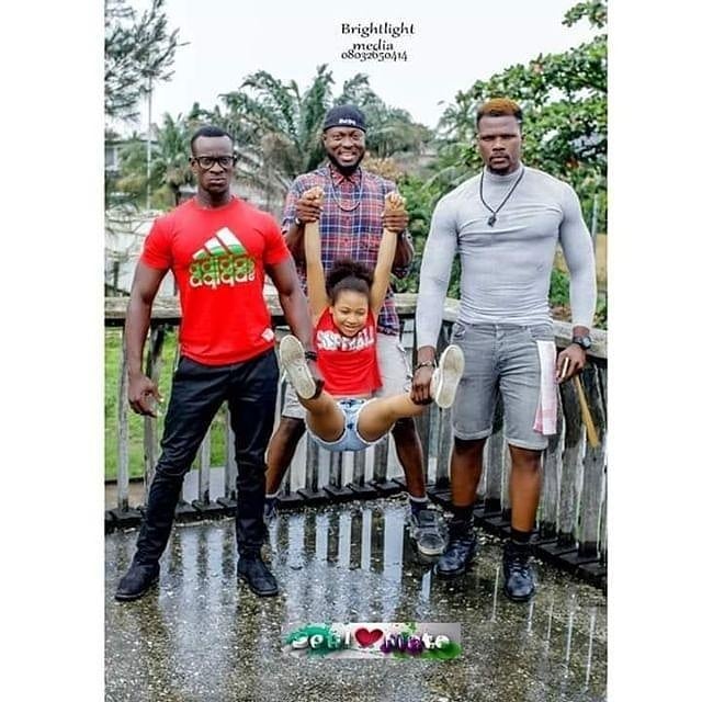 Pictures of Nollywood actress, Pearl Shim on set