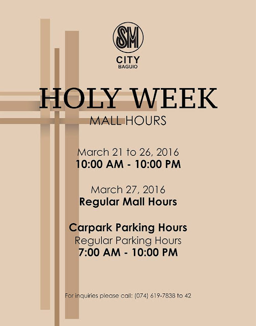 Manila Shopper: Holy Week 2016 Schedule of Malls, Supermarkets & Theme ...