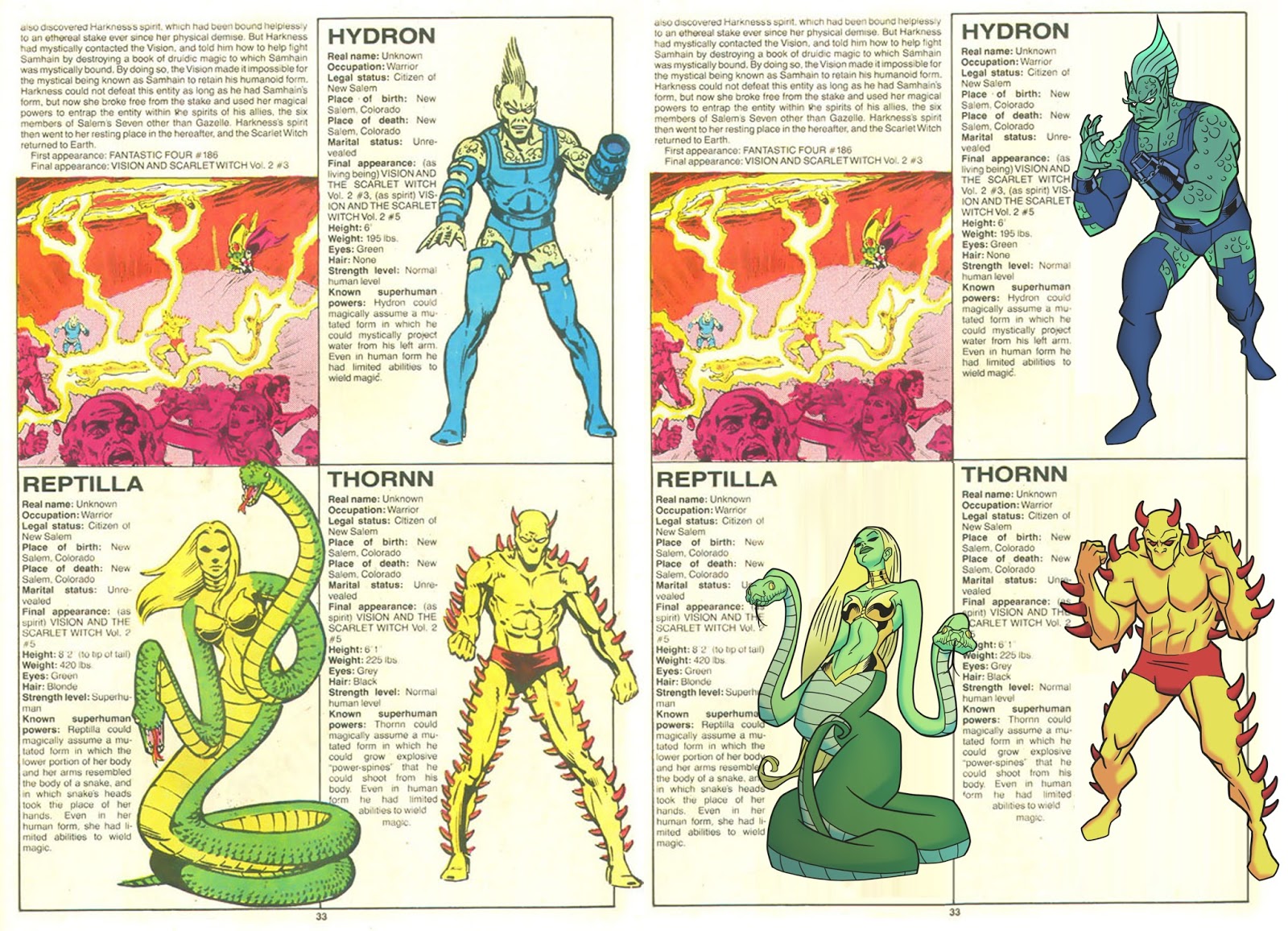 The Official Handbook to the Marvel Universe - REDUX Edition: SALEM'S ...