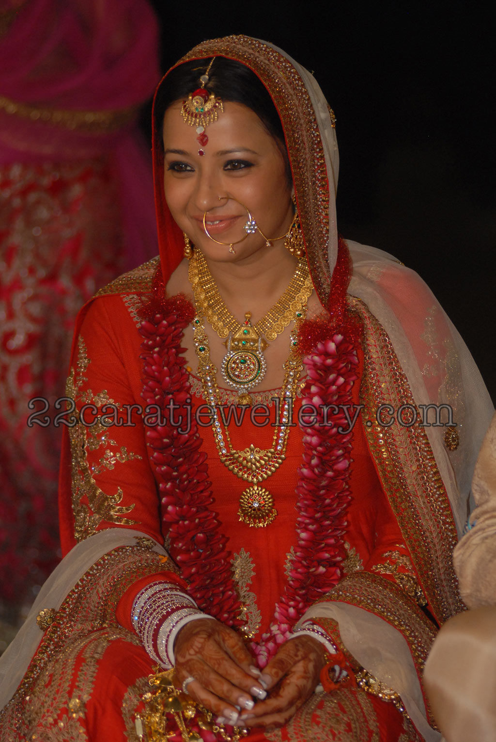 Reema Sen in Traditional Bridal Jewelry - Jewellery Designs
