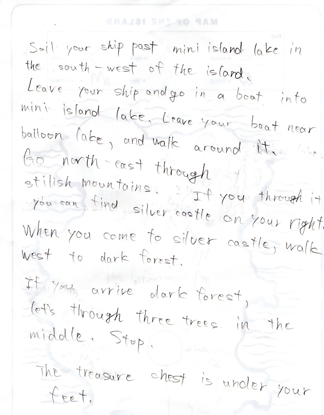 Luna students' room: Black Beard - After Reading Treasure Map