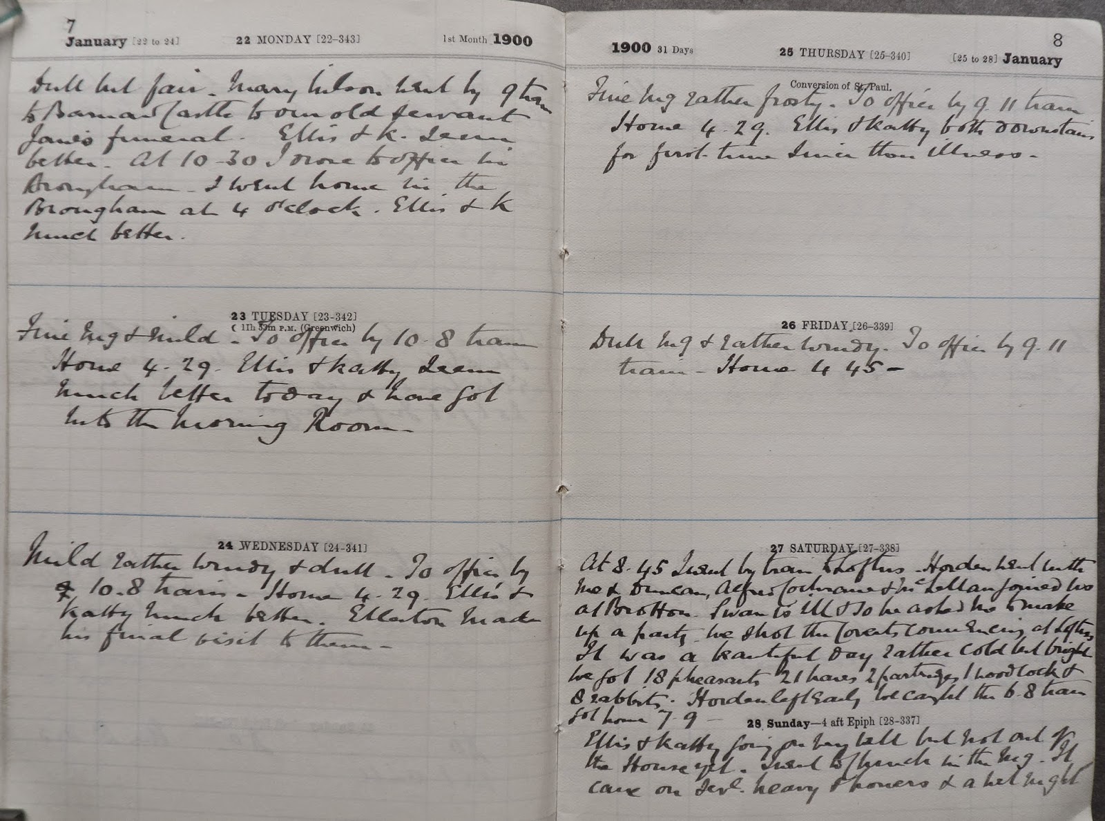 North Yorkshire History: John Richard Stubbs' diary for 1900