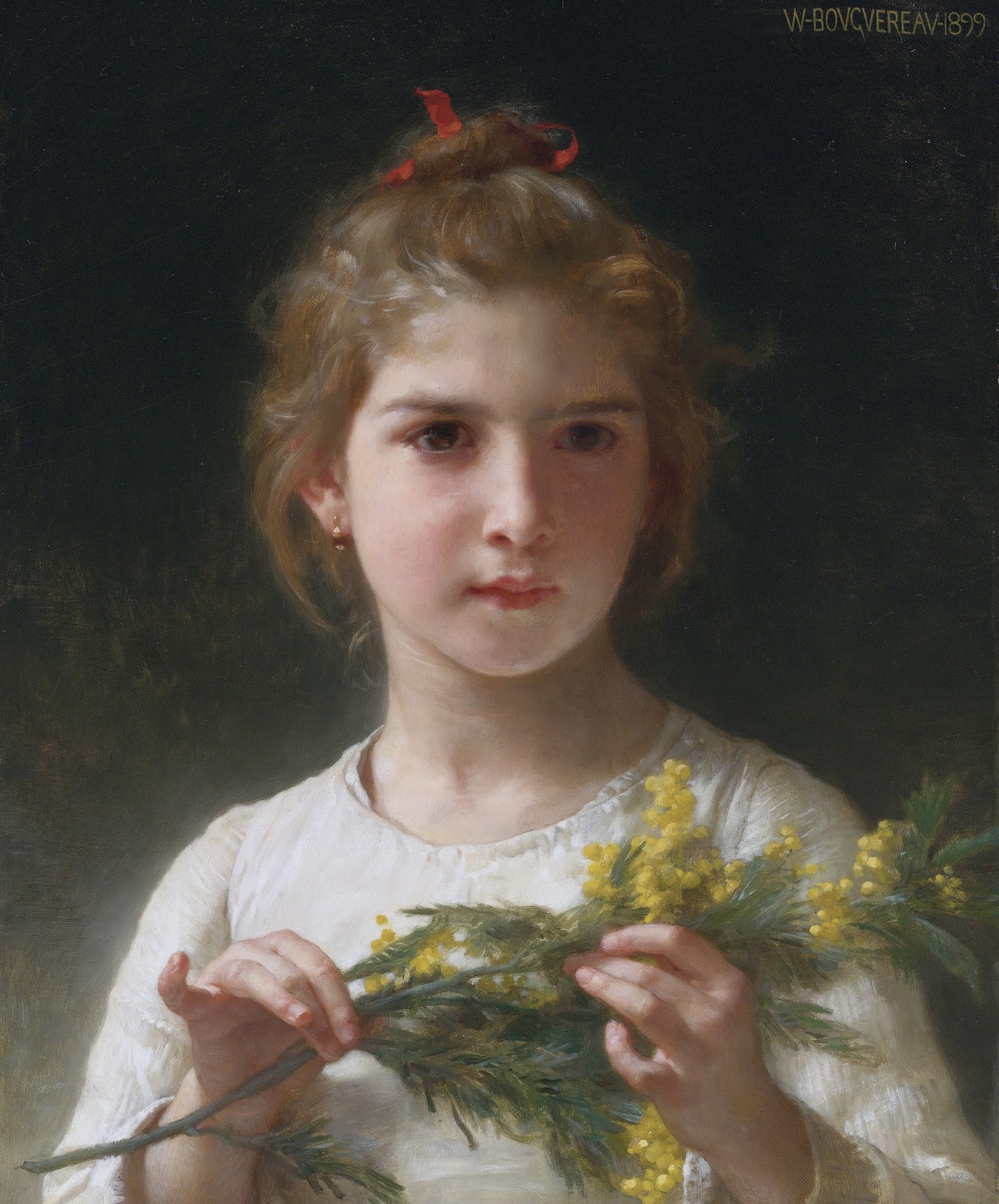 William-Adolphe Bouguereau | The Mimosa Flower, 1899 | Masterpiece ...