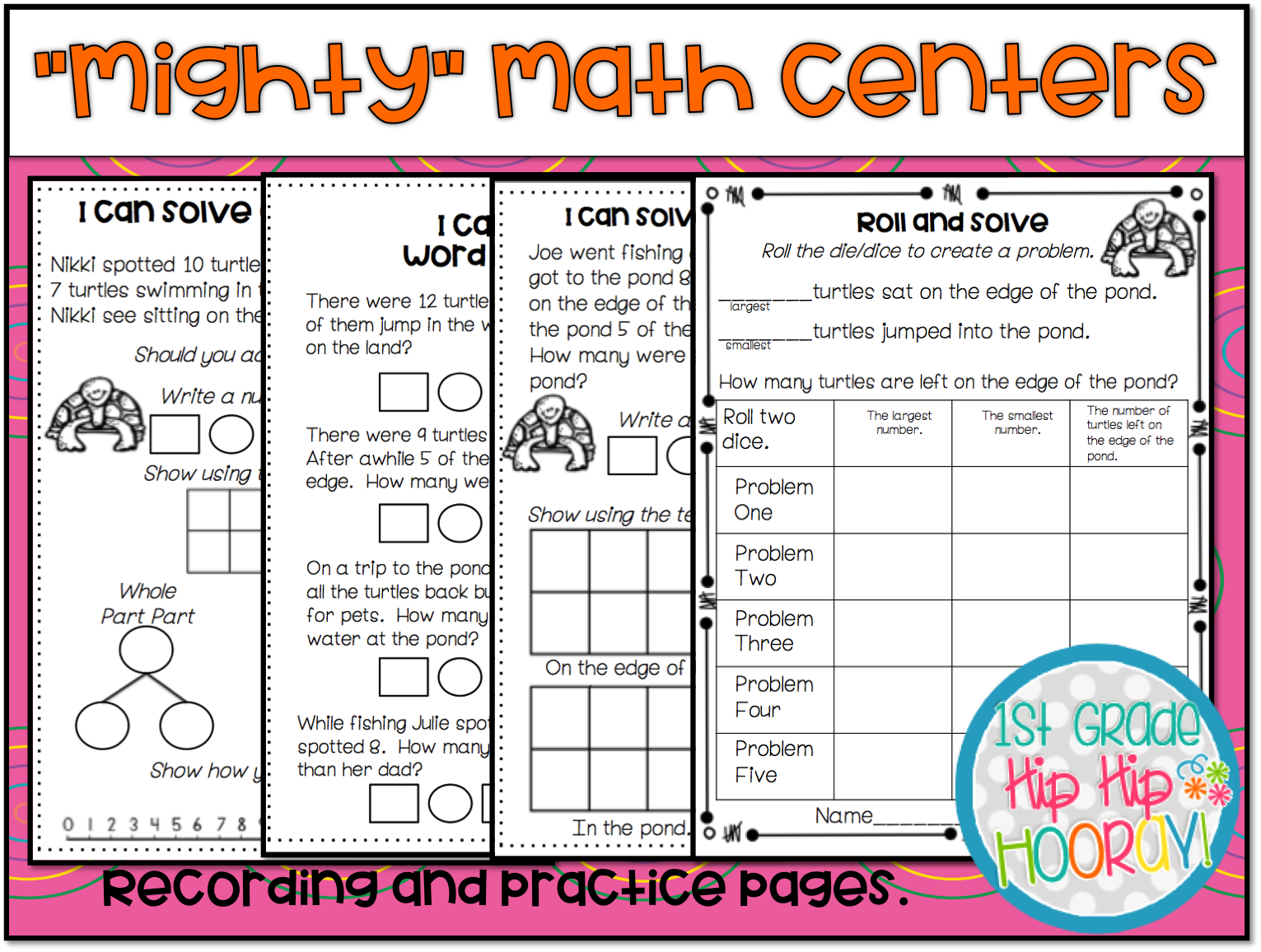 1st Grade Hip Hip Hooray!: Mighty Math Centers for Operations and ...