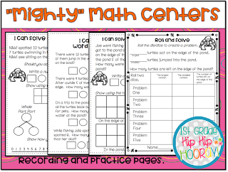 1st Grade Hip Hip Hooray!: Mighty Math Centers for Operations and ...