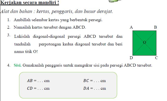 Download Buku Materi Pengertian Persegi - Update Info Sekolah
