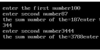 C, C+ programming : *wap to input a two number add?