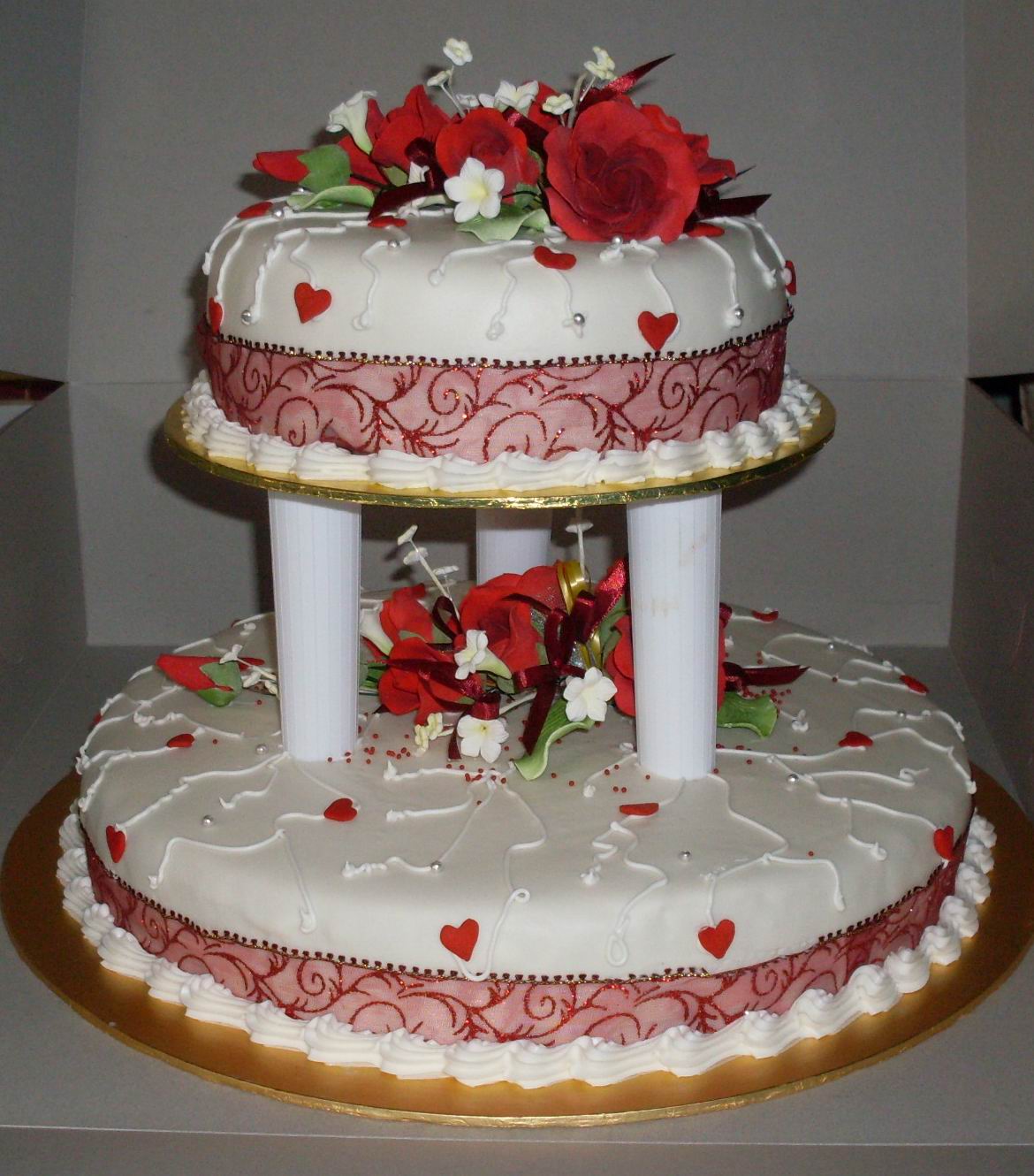 Rizaida Home Bakery: 2 TIER WEDDING KEK..FARAMIRA