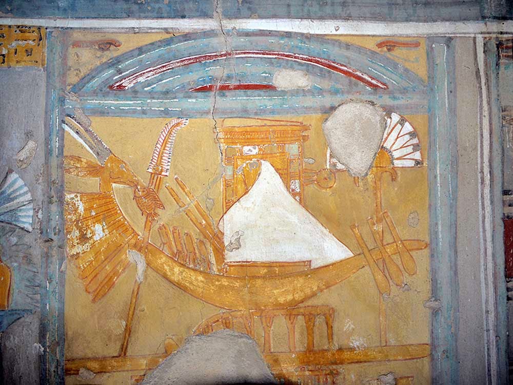 Imagenes de Egipto: The Henu barque in the Shetit shrine, in tomb TT45