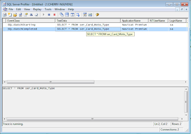 SQL Tips: Hướng dẫn sử dụng SQL Profiler ~ Phương Nguyễn