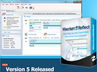 免費軟體資訊: Macrium Reflect 5.1.5603 免費硬碟備份還原軟體