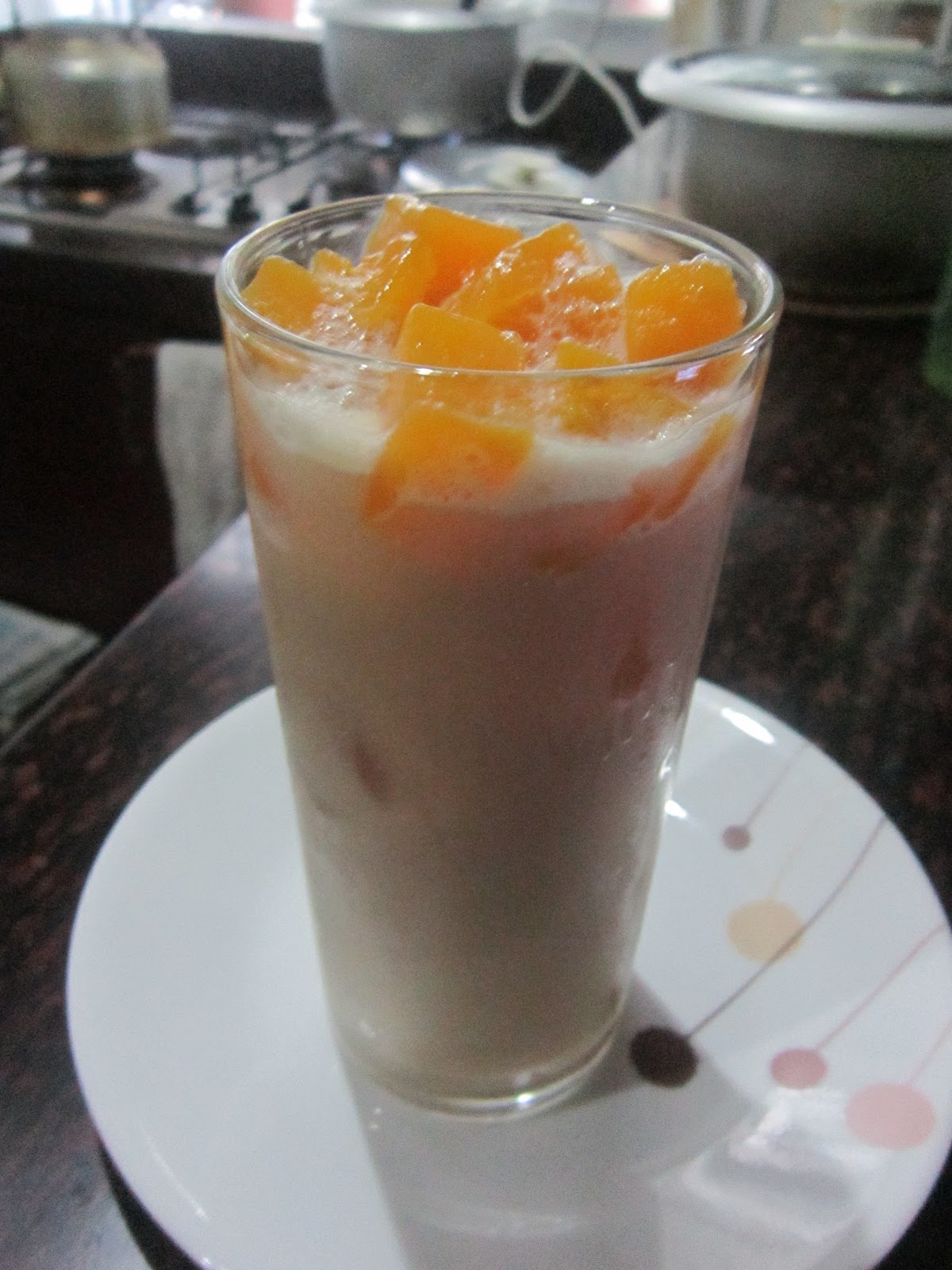HOME MADE MANGO MILK TEA