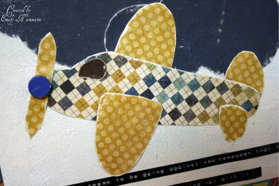 Lucky Girl Crafts: Mid-Week Mojo - Airplane Canvas