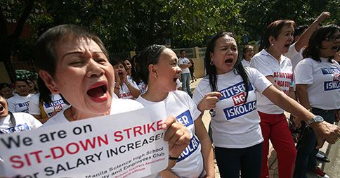 Teachers' Sit-Down Strike in the Philippines?