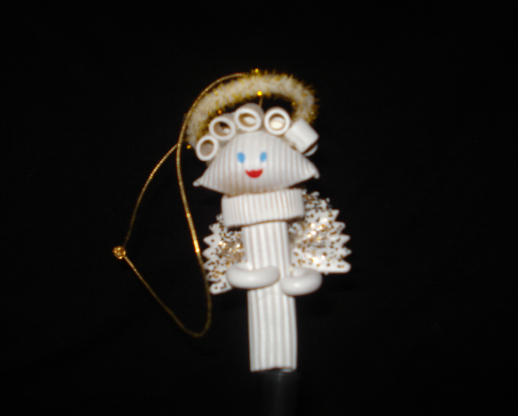 Better Budgeting: Homemade Christmas Ornaments: Pasta Angels