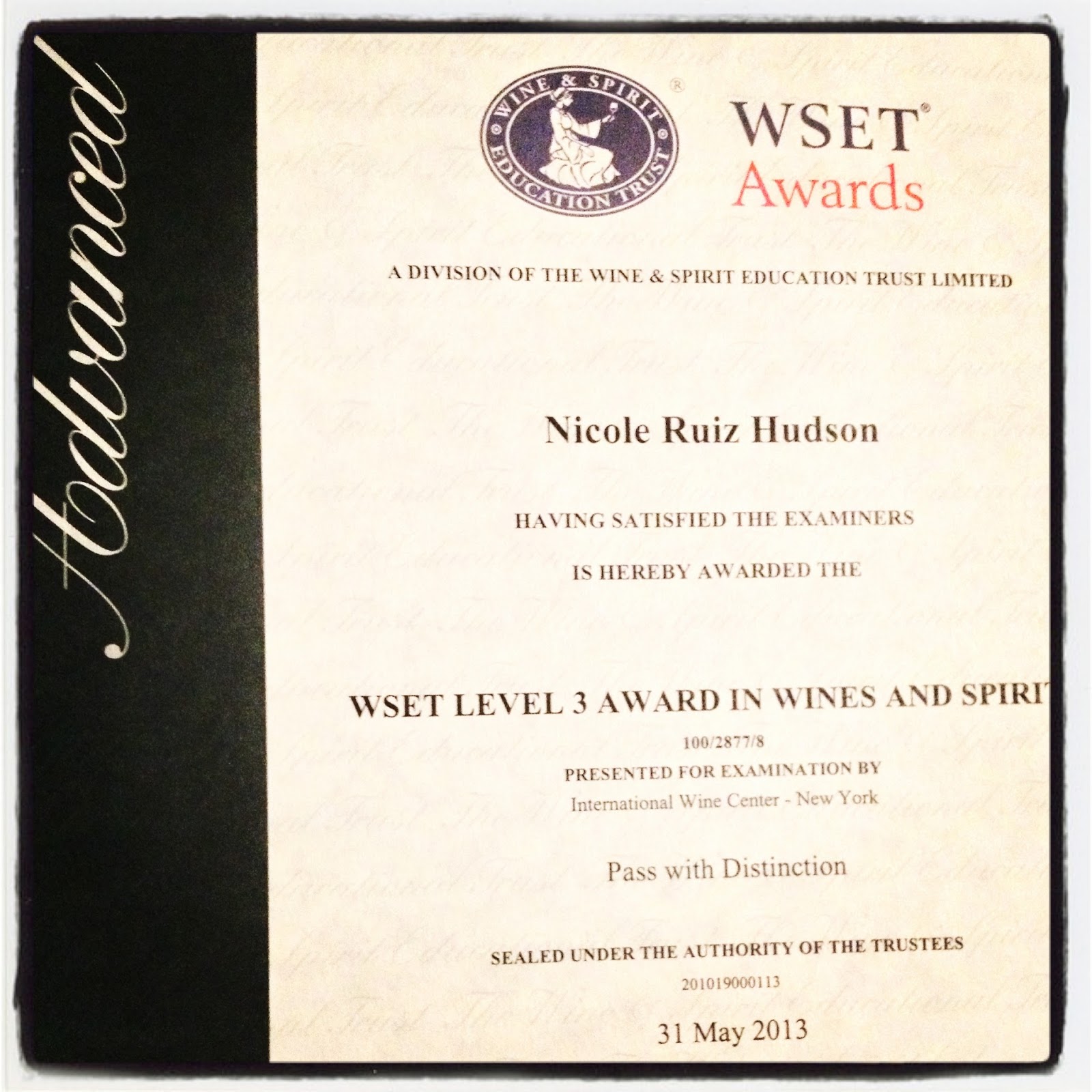 Nibbling Gypsy: Of Take-Out, Tissues and Index Cards: WSET Advanced ...