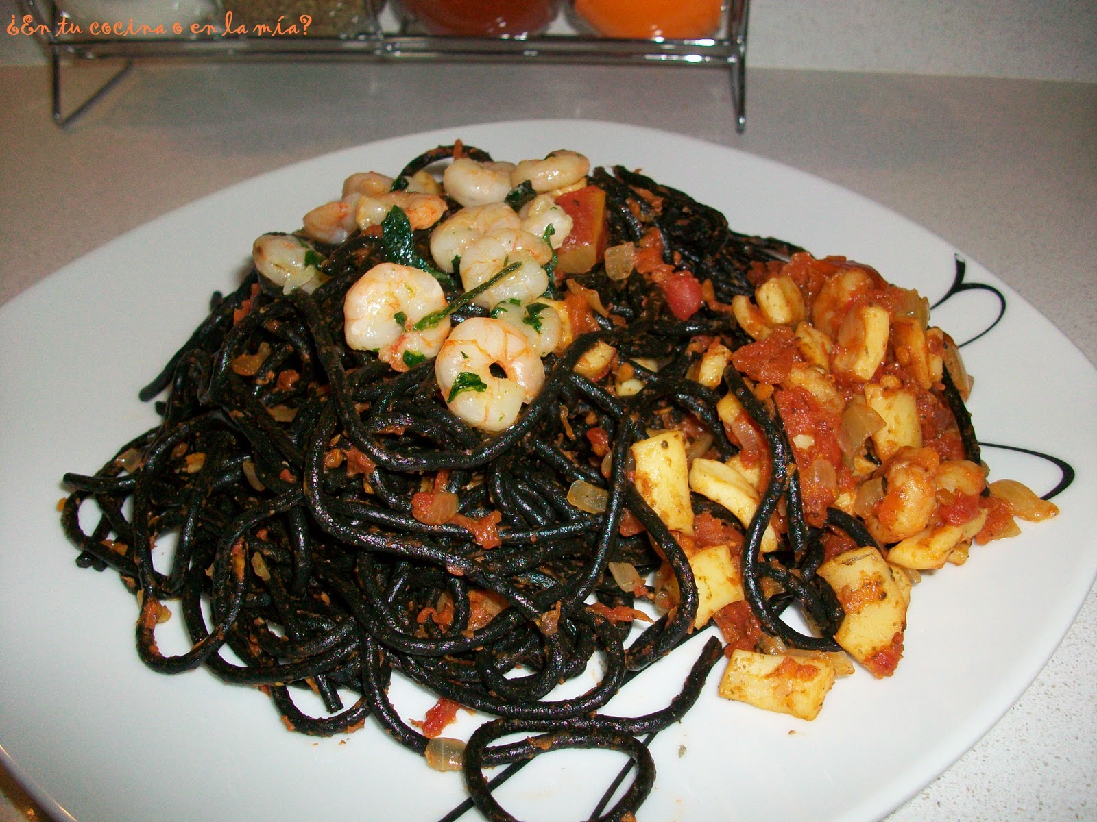 ¿En tu cocina o en la mía?: ESPAGUETI NERO DI SEPIA