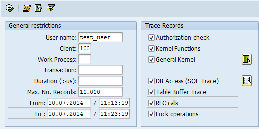 SAPSECURITY: SAP System Trace