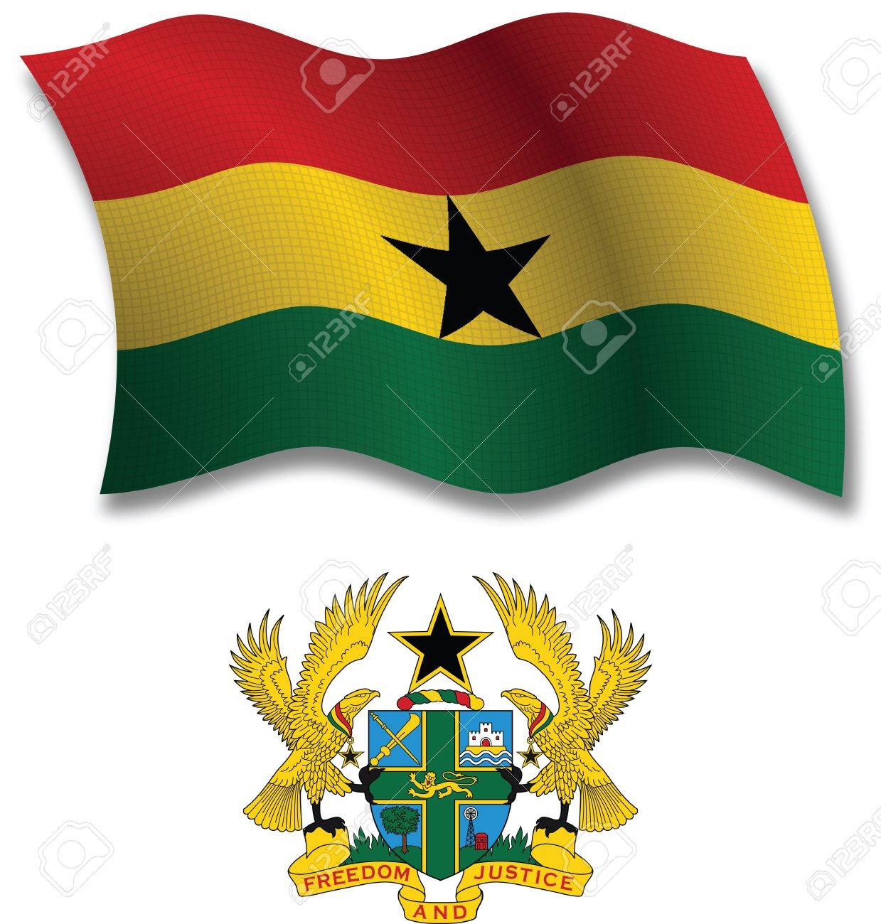 Heraldry,Art & Life: GHANA - ART with National Symbolism