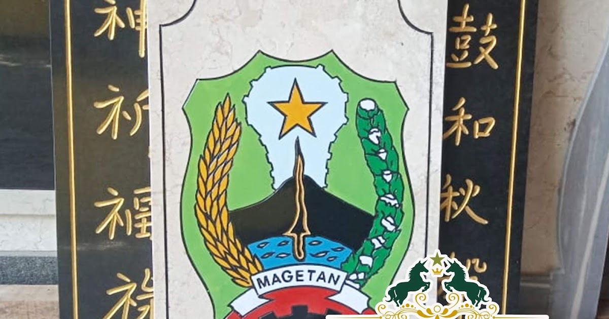Logo Kabupaten Magetan , Jual Prasasti Logo Marmer