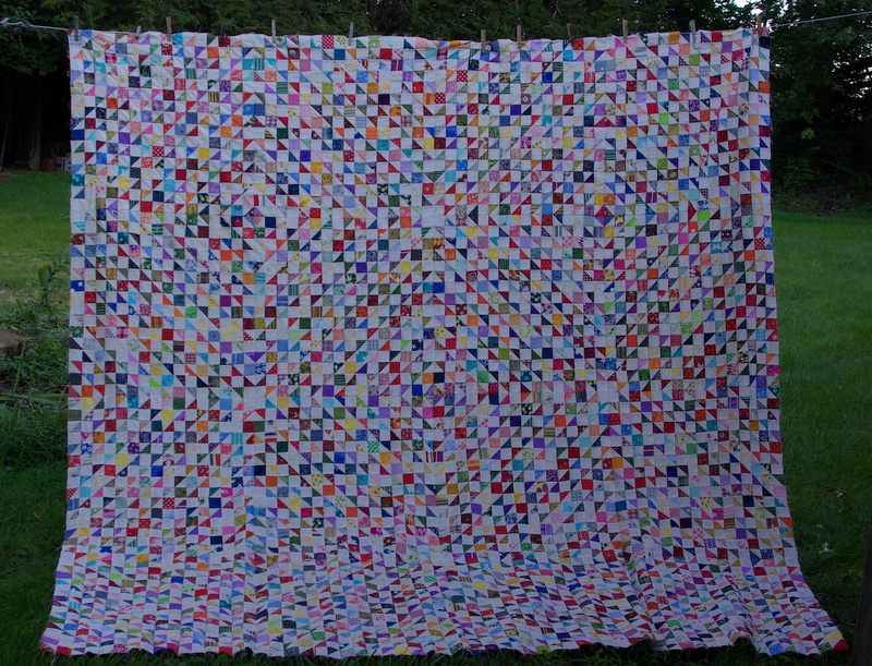 Sane, Crazy, Crumby Quilting: A Flimsy and A Smiley Face!