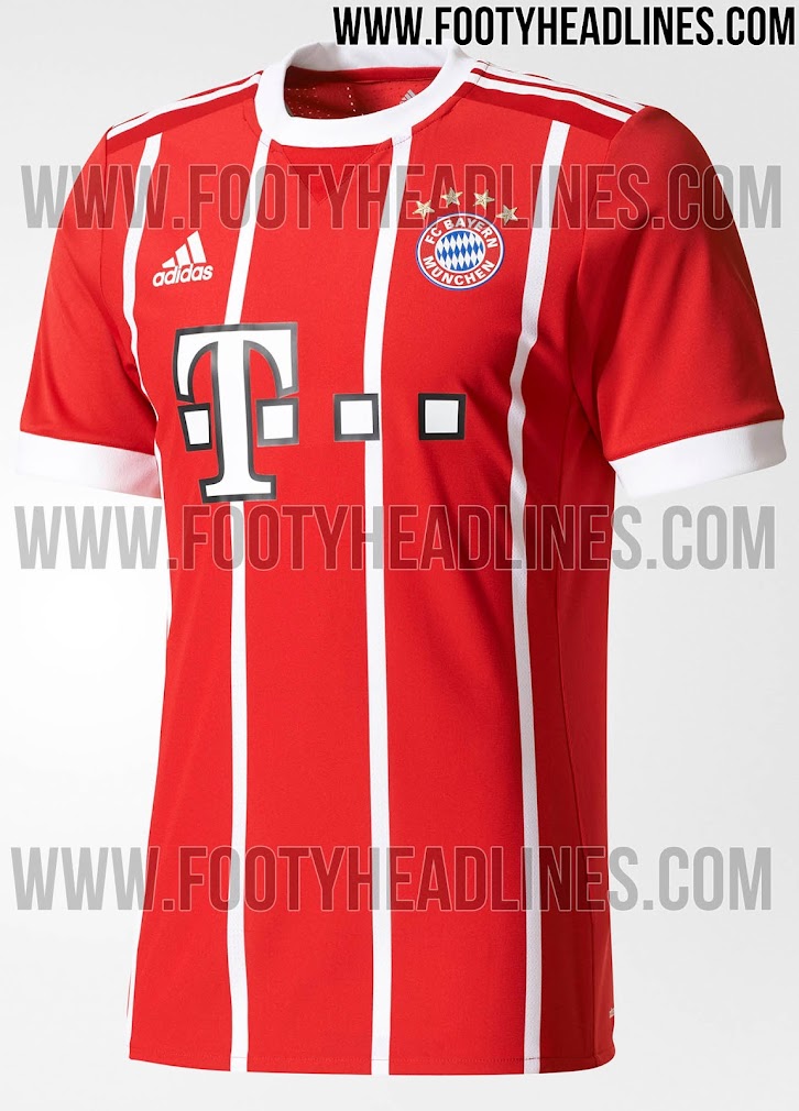 Bayern Munich 17-18 Home Kit Released - Footy Headlines