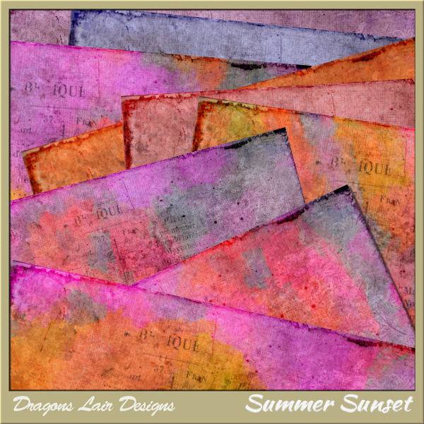 Dragons Lair Design Inspiration: Summer Sunset - New Digital Download ...