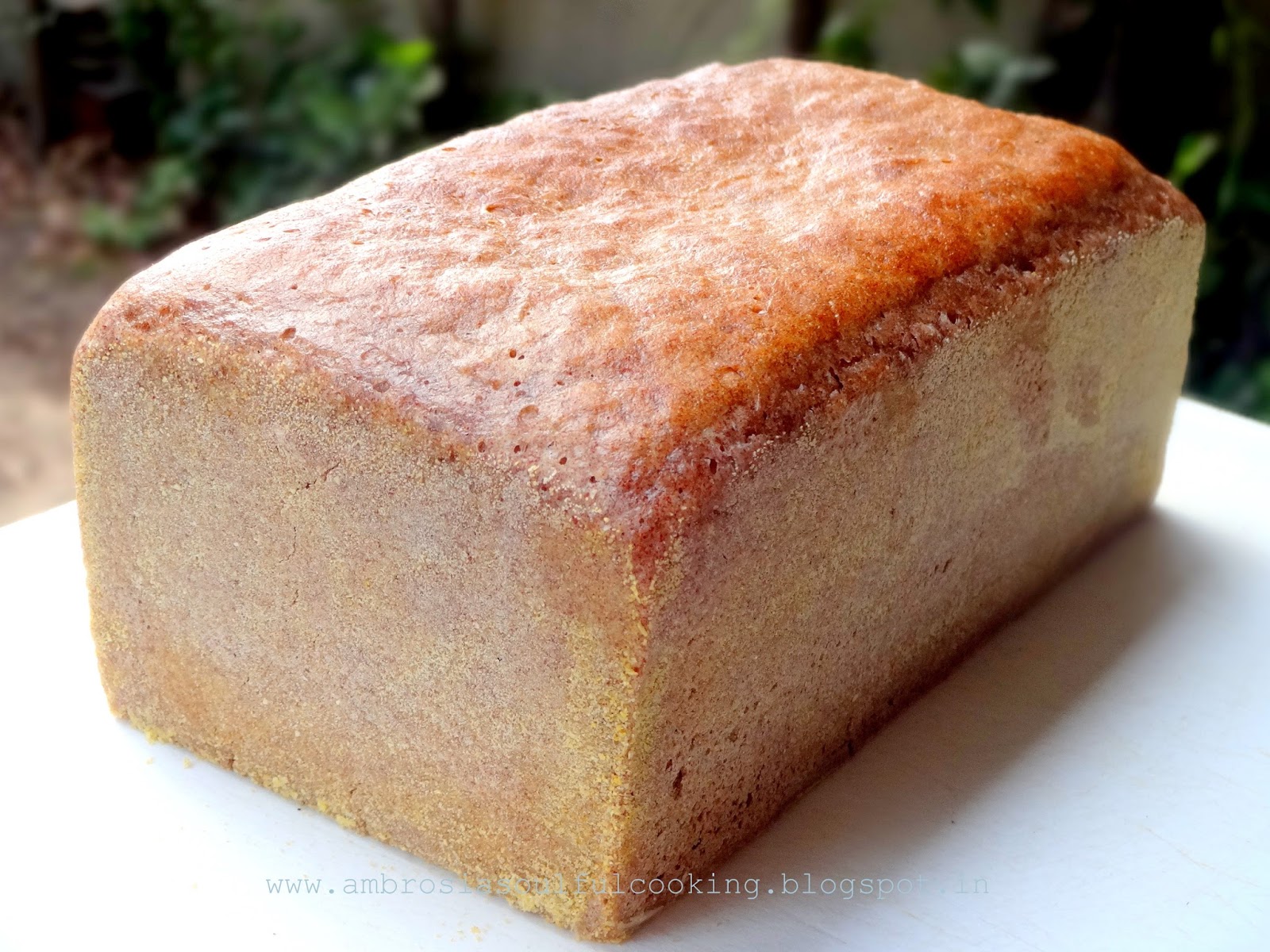 Atta Raagi Bread | Whole Wheat Finger Millet Batter Bread | Multigrain ...